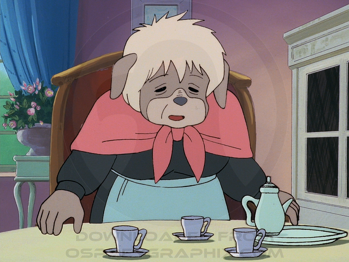 Sherlock Hound - Old Lady from Episode 15 - The Golden Statue of the ...