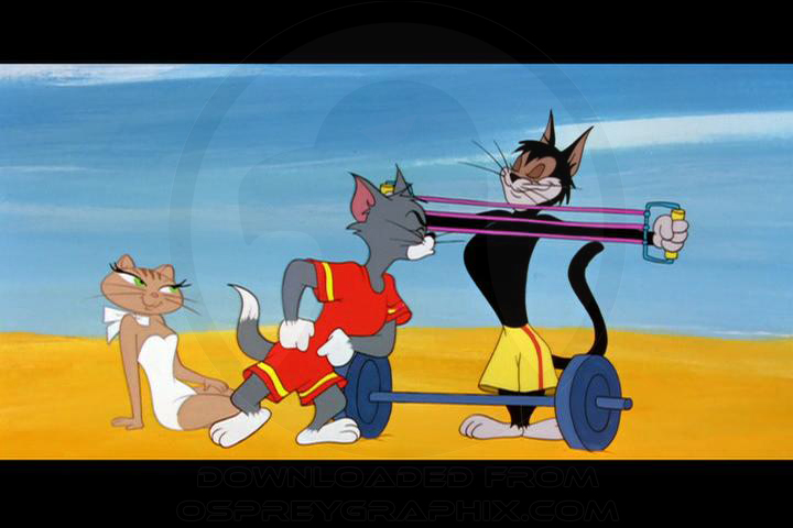 Tom and Jerry - Muscle Beach Tom
